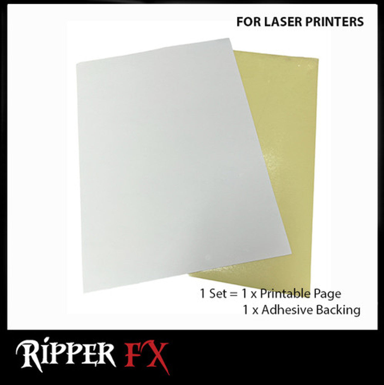 Ripper FX - Temporary Tattoo Paper - Laser – Backstage Cosmetics Inc.